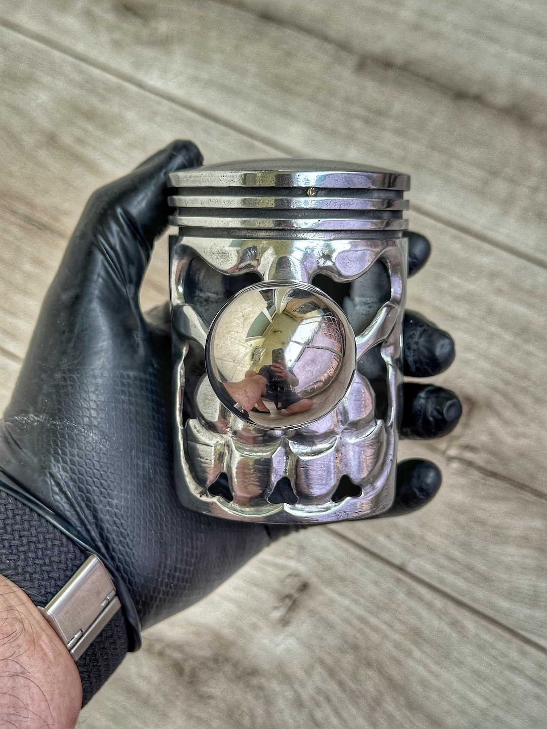 Carved Motorcycle Piston Skull Art: Crazy Clown Face - Etsy