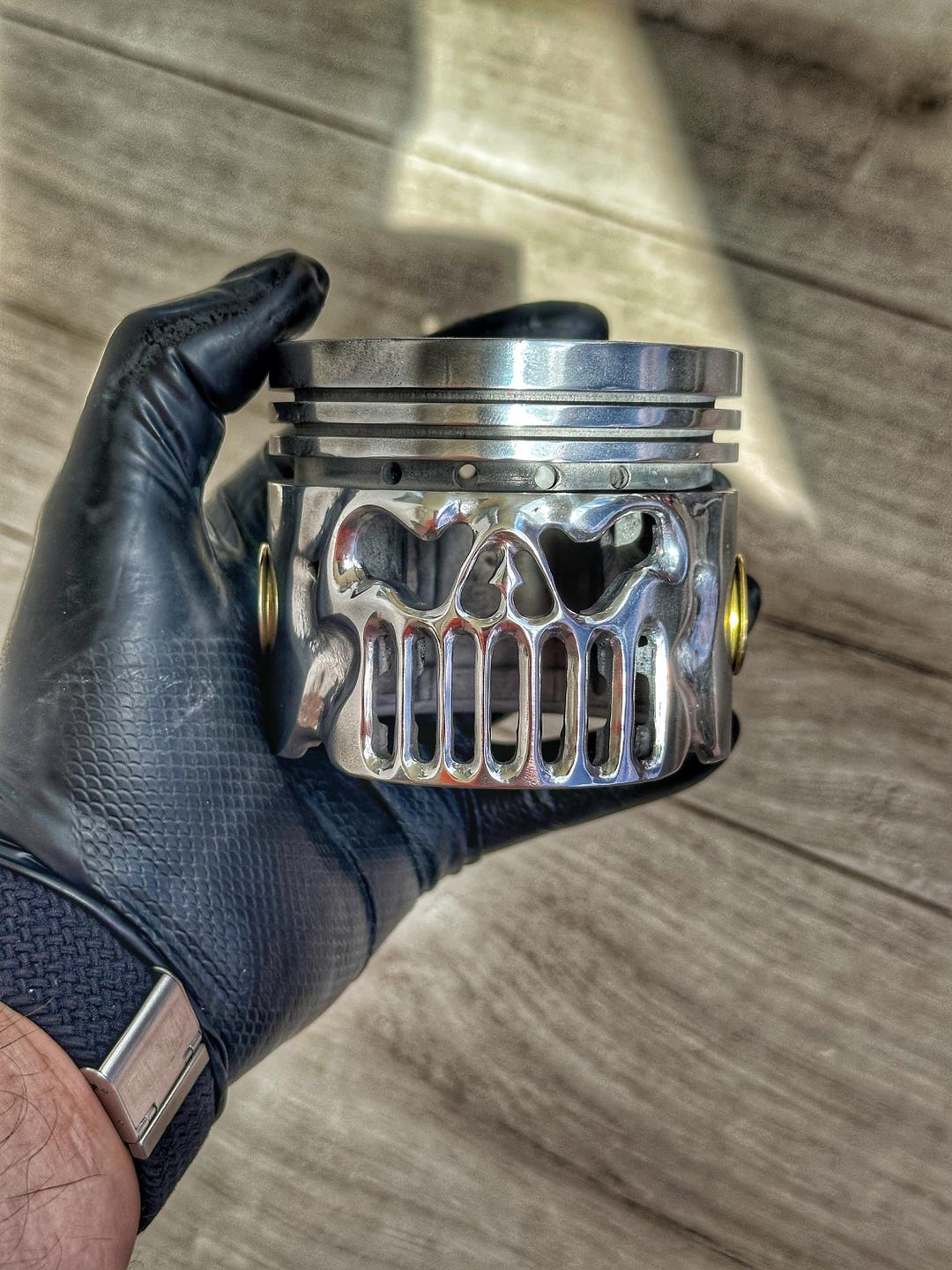 Piston Skull, Piston Art, Skull, Crazy Face, Bearded - Etsy
