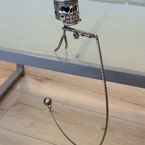 Kinetic Sculpture, Piston Skull,industrial,man Cave,fisherman - Etsy