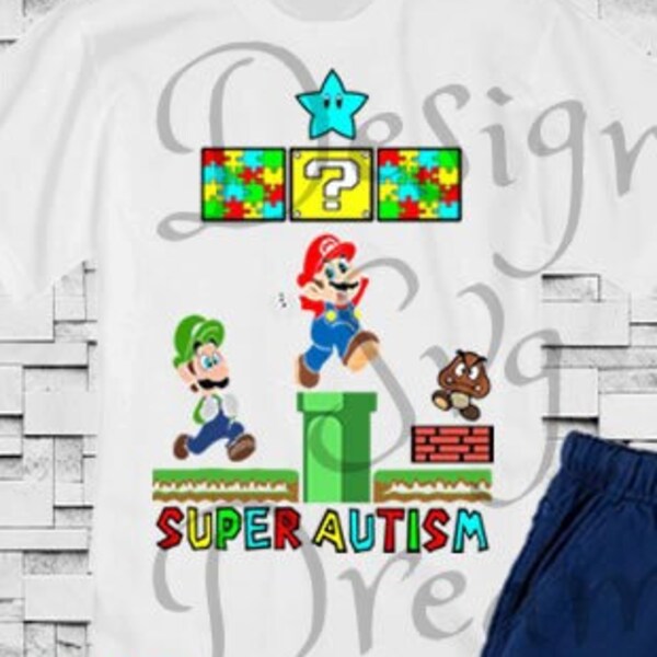 Super Mario Autism Png - Etsy