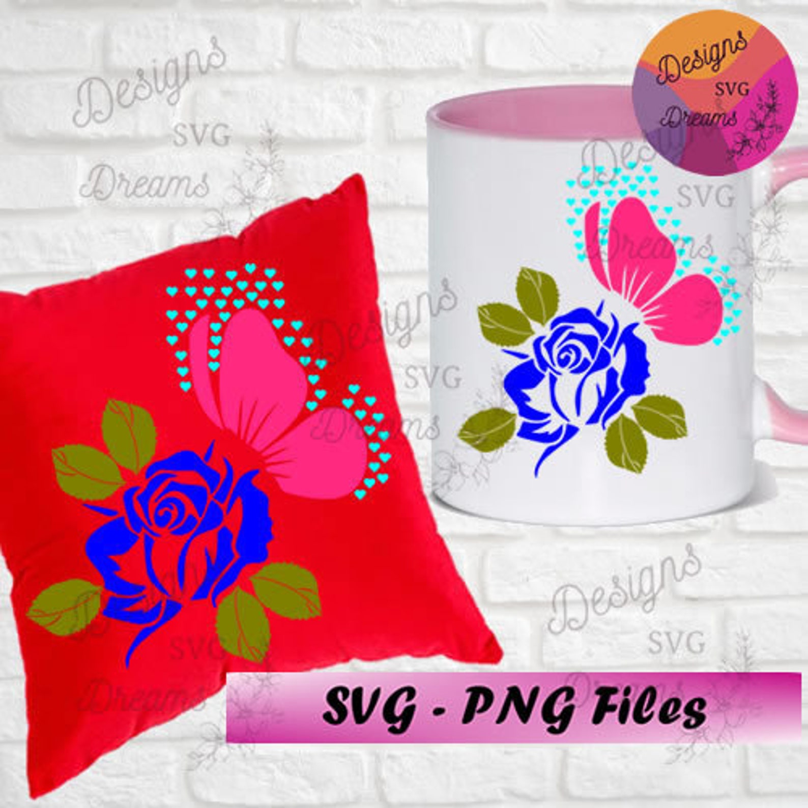 Flower SVG and PNG, Butterfly Svg, Wild Flower Svg, Butterflies Flying ...