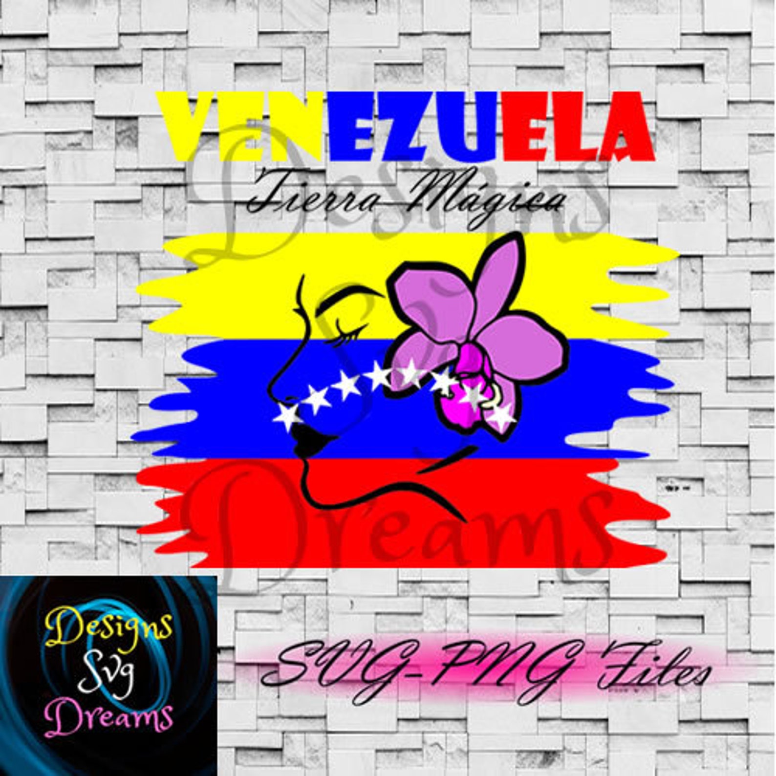 Venezuela Tierra Magica SVG - PNG, Venezuela Flag Svg, Orquidea Svg ...