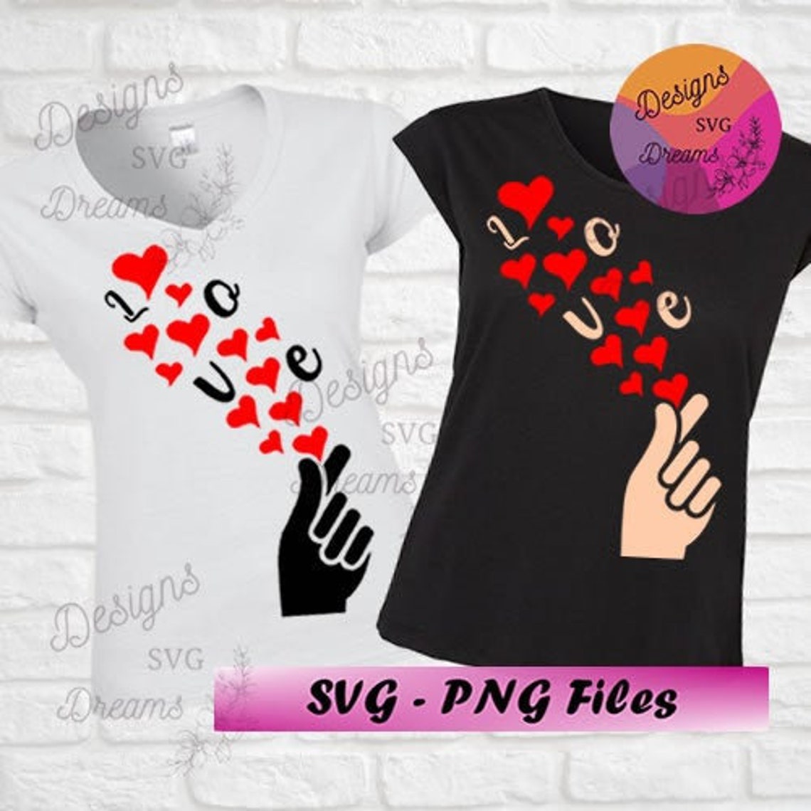 Heart of Love Svg Love Svg Heart Svg Hand Love Svg Finger | Etsy