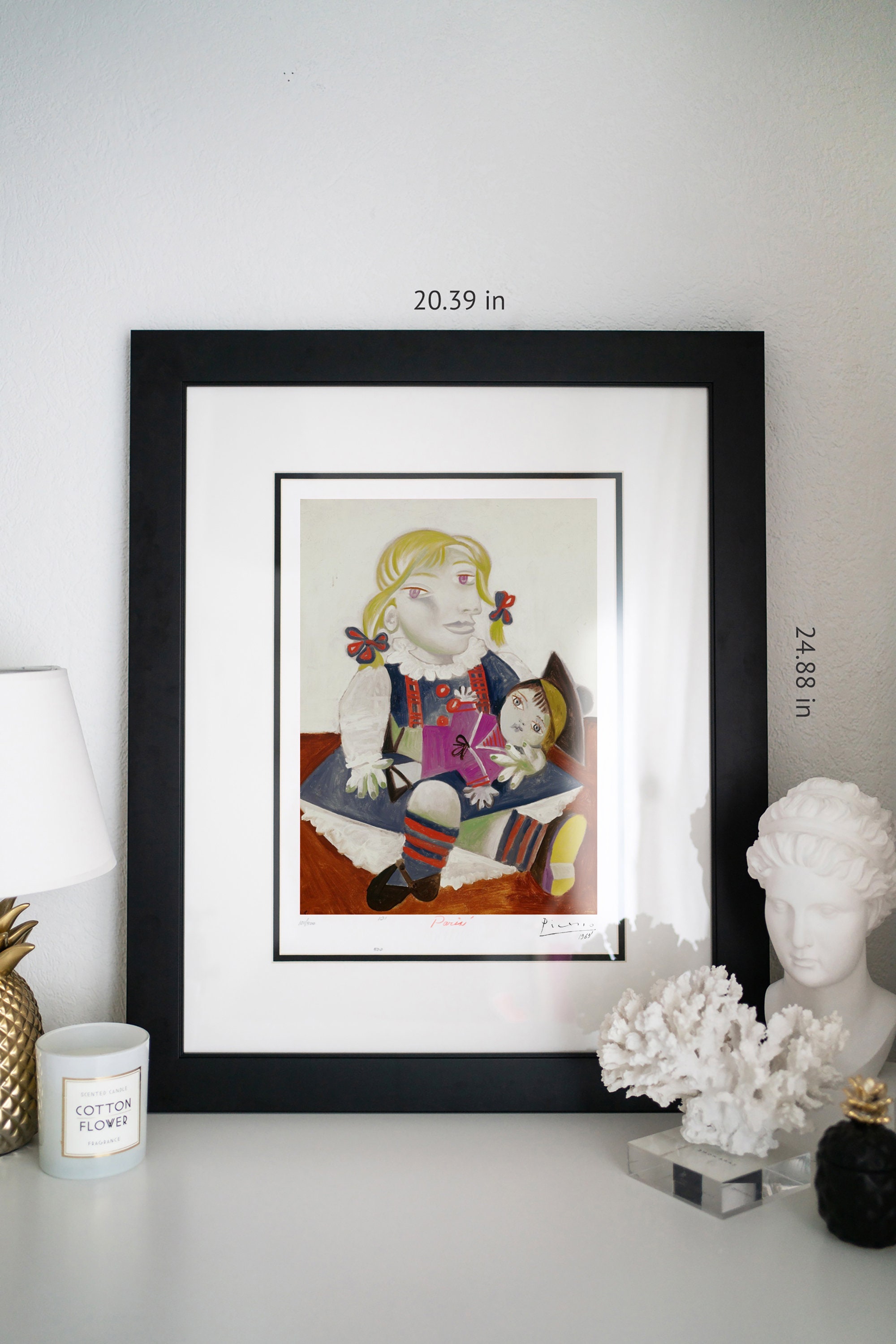 Original Pablo Picasso Maya With The Doll 1969 Framed Etsy