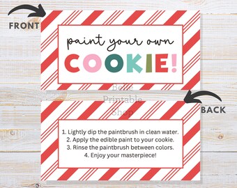Paint Your Own Cookie Bag Topper - Etsy