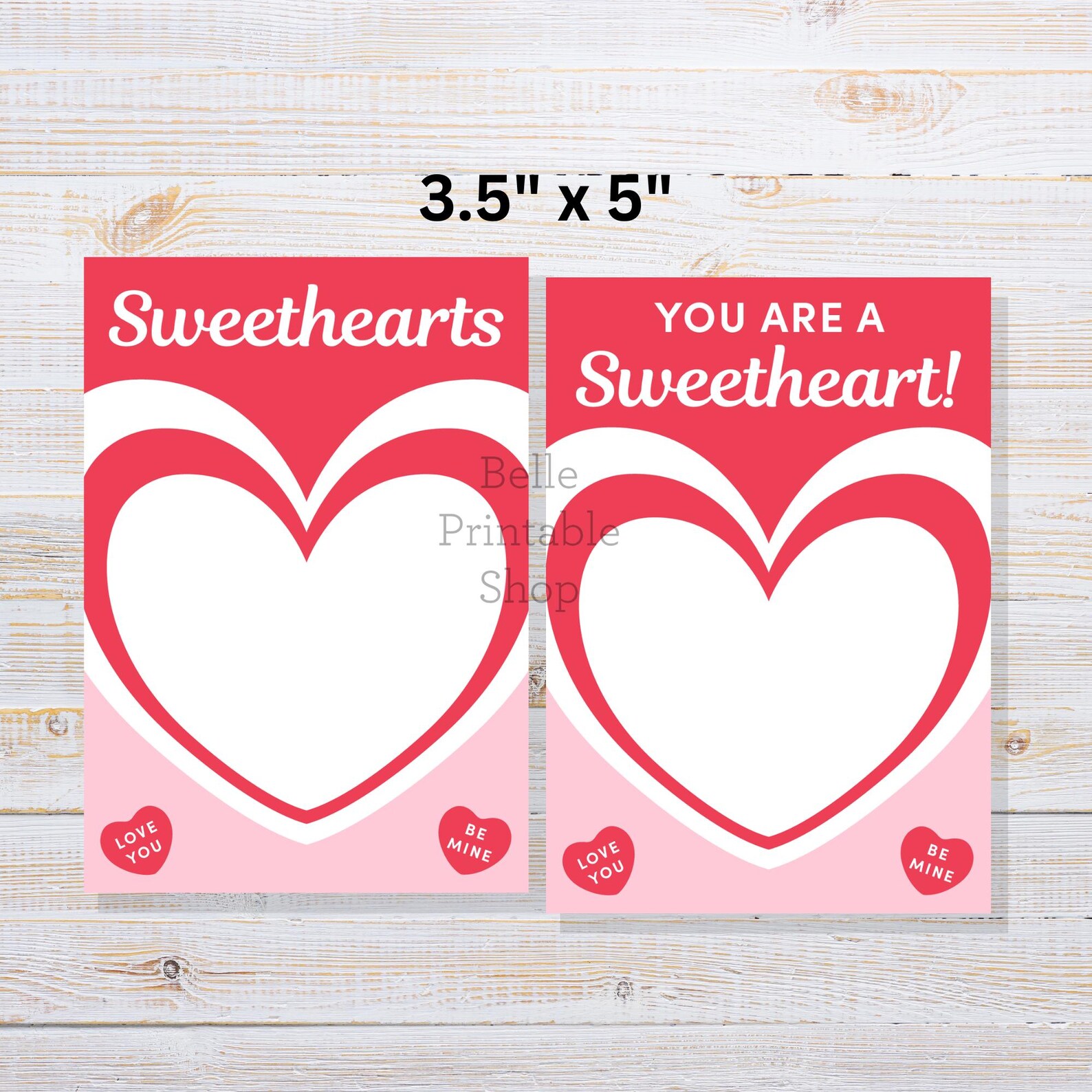 Printable Valentine Mini Cookie Card - Sweethearts / You Are A ...