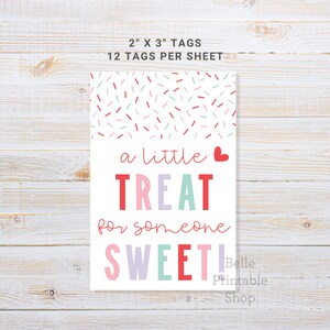 Printable Valentine Cookie Tag - A Little Treat for Someone Sweet ...