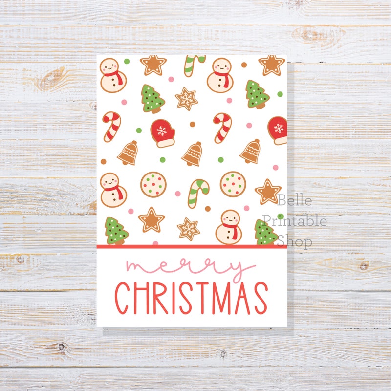 Christmas Cookie Card - Etsy