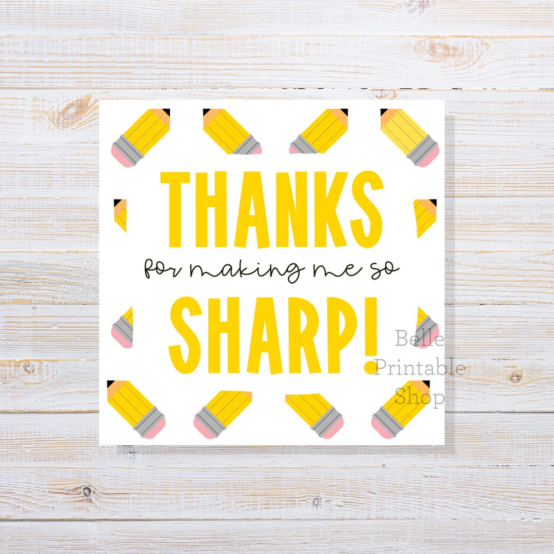 Printable Teacher Appreciation Cookie Tag - Thanks for Making Me so ...