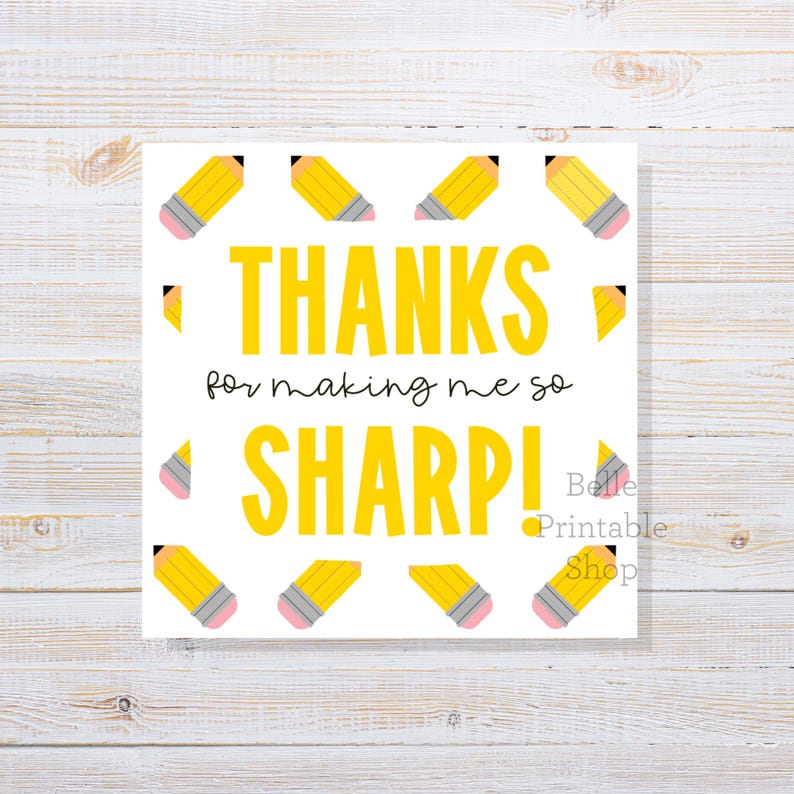 Printable Teacher Appreciation Cookie Tag - Thanks for Making Me so ...