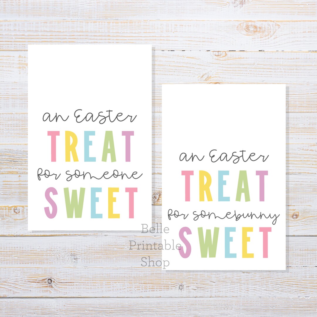 Printable 2" X 3" Cookie Tag - an Easter Treat for Someone / Somebunny ...