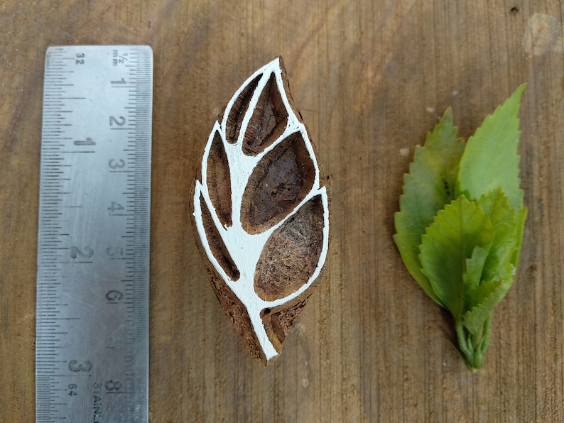 Leaf Printing Block Stamp Wooden Block Stamp Fabric Printing Block ...