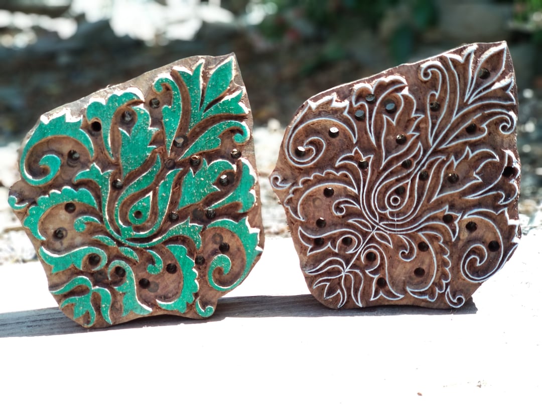 Two Color Printing Block Stamp Double Color Block Filling Color Block ...