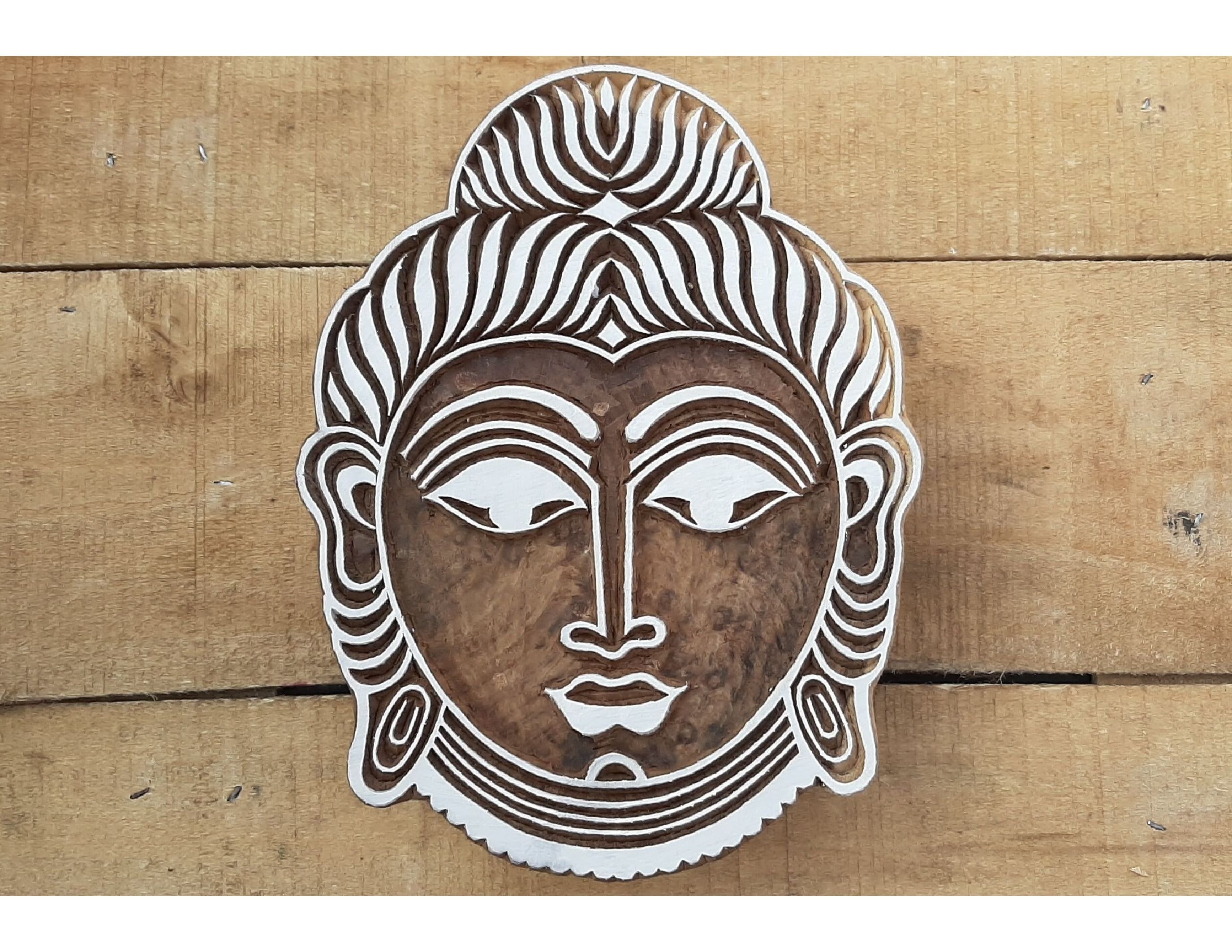 Gautama Buddha Printing Block With Home Decorative - Etsy UK