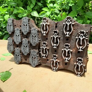 Double Color Printing Block, Fabric Printing Block, Henna Block, Clay ...