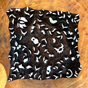 Wooden Printing Block in Three Color Filler Block Stamps Fabric ...