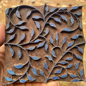Wooden Block Stamp Square Printing Block Fabric Wooden Printing Block ...