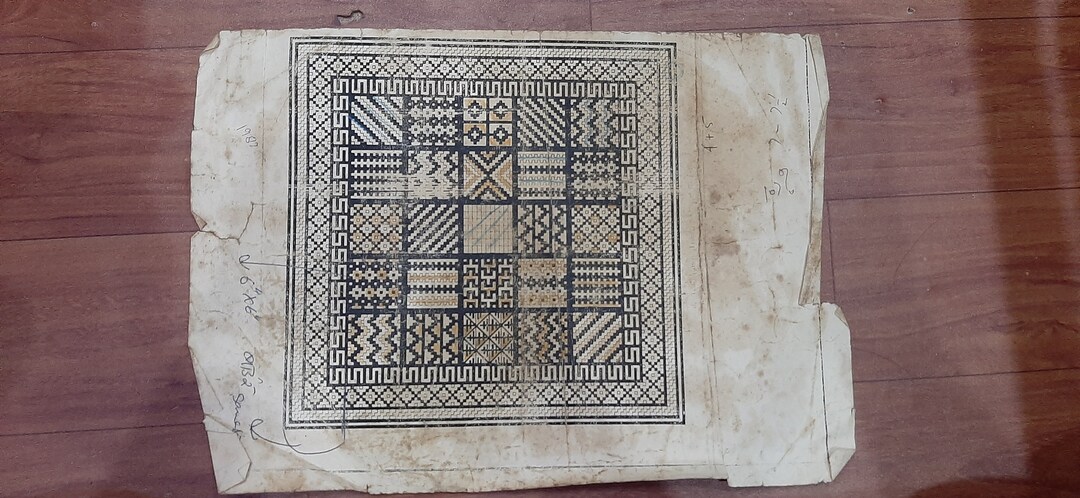 35 Years Old Block Printed Paper Design, Vintage Paper, Wooden Block ...