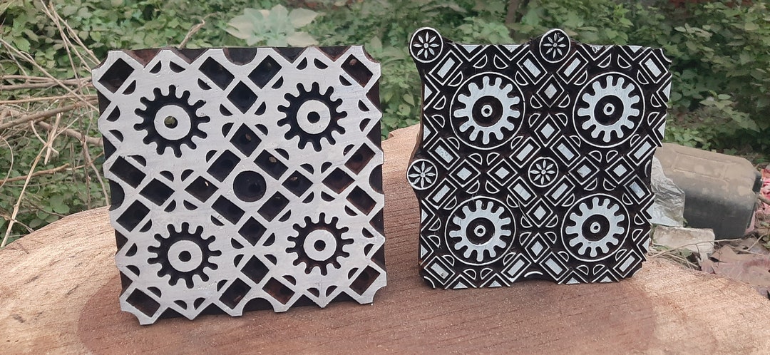 Two Color Printing Block Stamp - Etsy