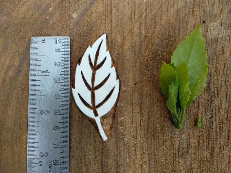 Leaf Printing Block Stamp Wooden Block Stamp Fabric Printing Block ...