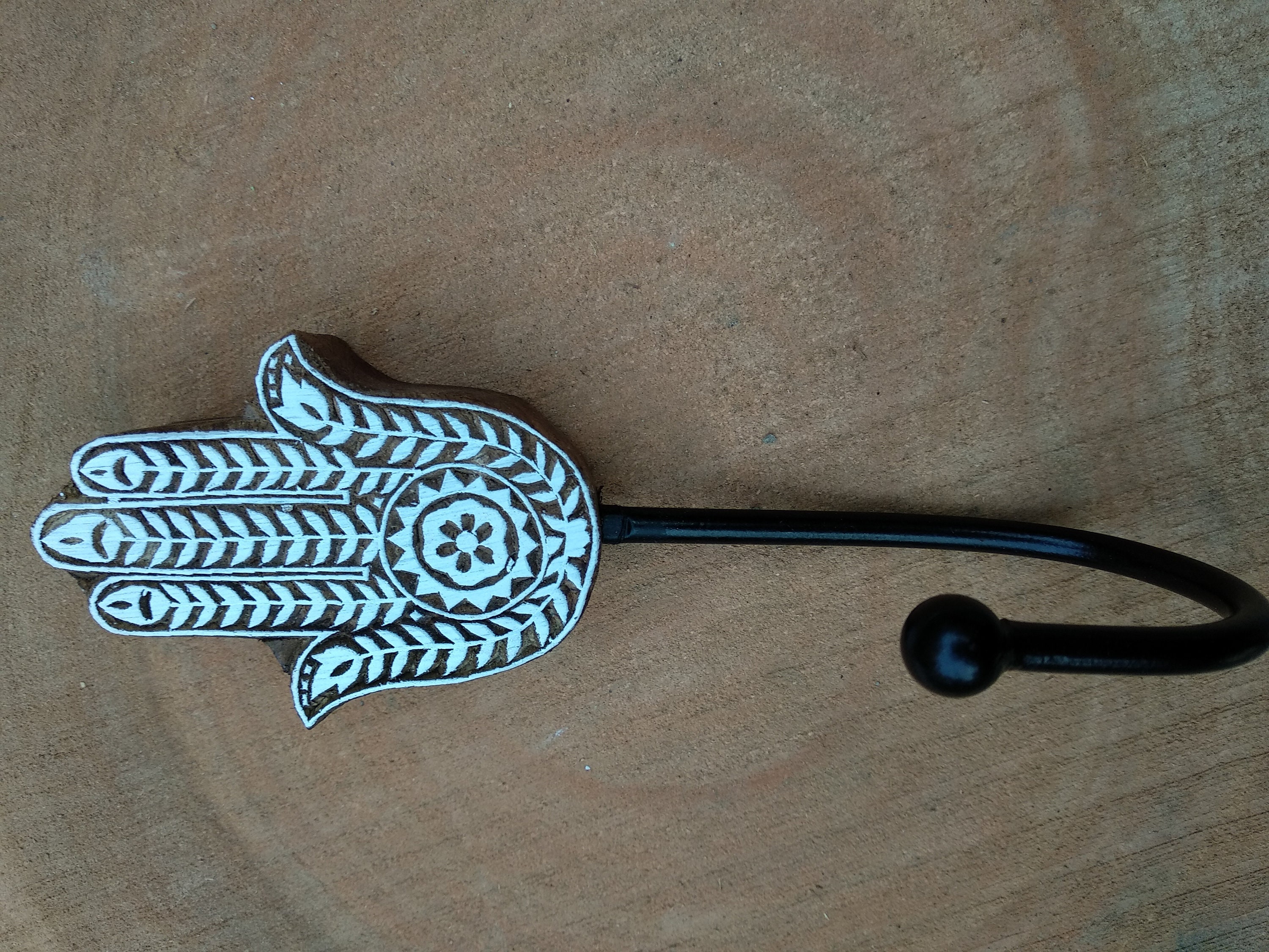 Humsa Hand Wall Hook or Printing Block - Etsy UK