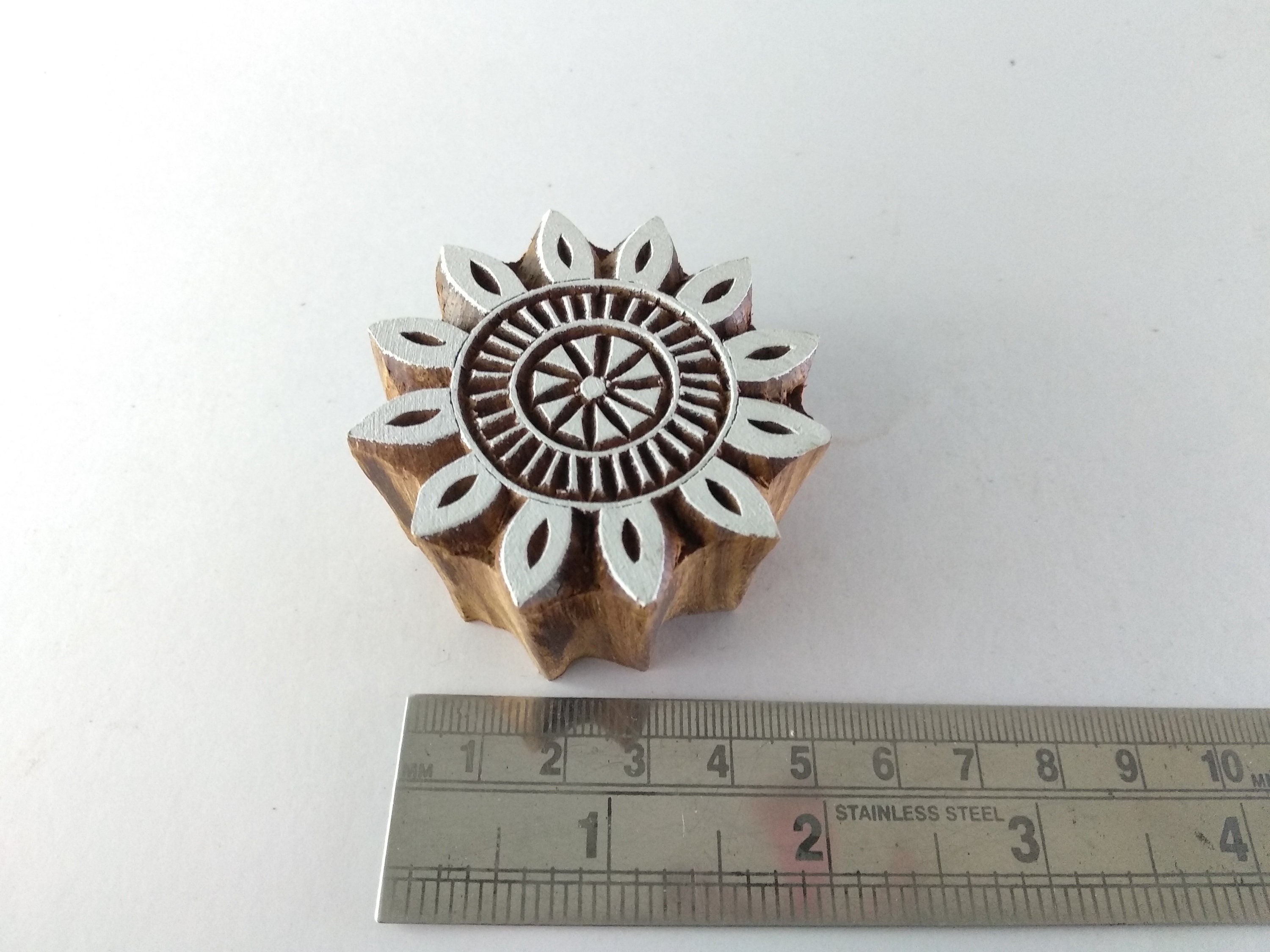 Printing Block Round Stamp for Henna Printing Tattoo Printing Fabric ...