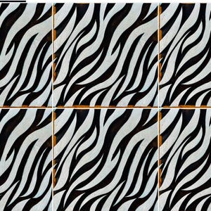 Zebra Design Wood Printing Block Stamp Square Block - Etsy
