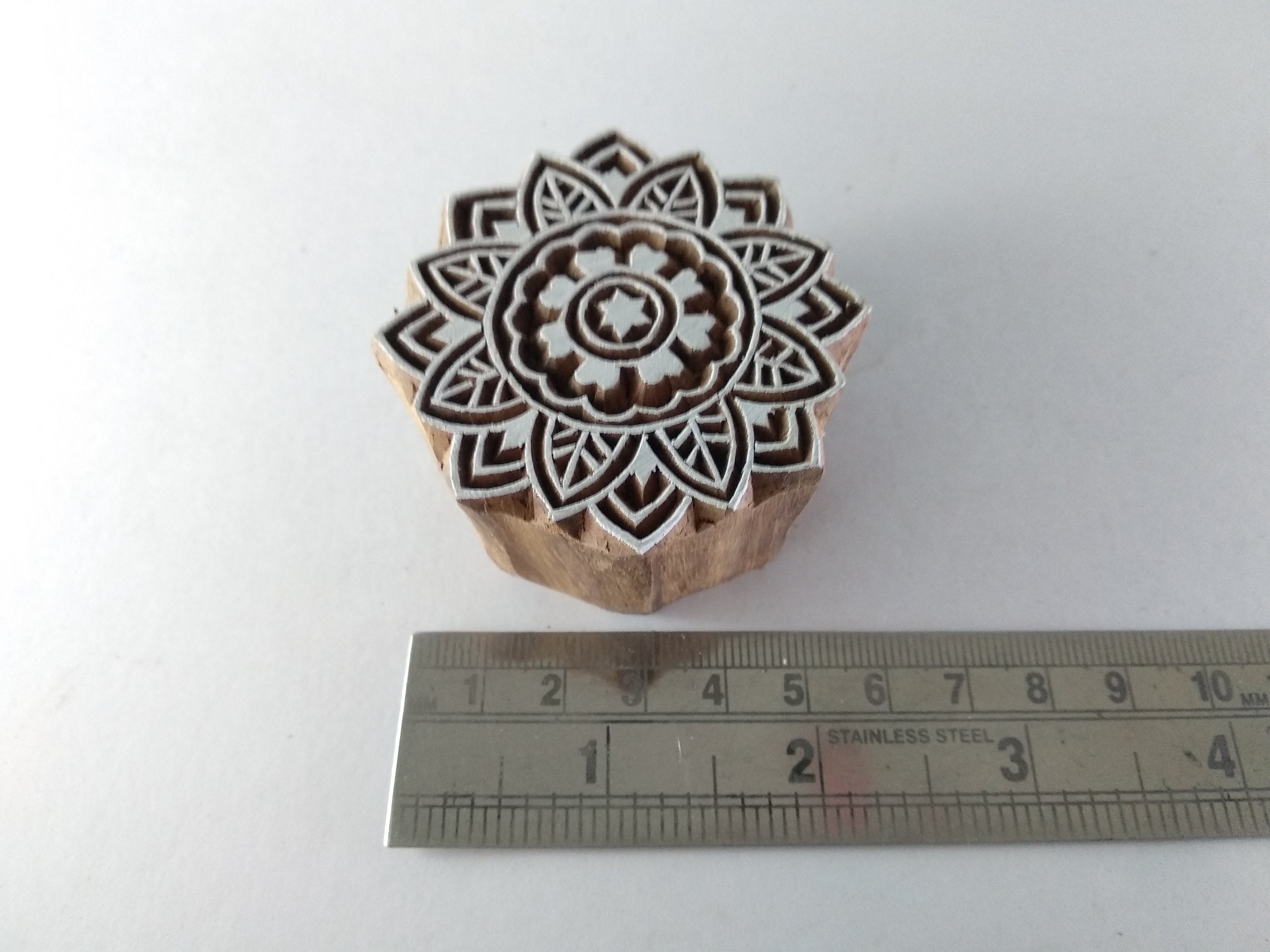 Printing Block Round Stamp for Henna Printing Tattoo Printing Fabric ...