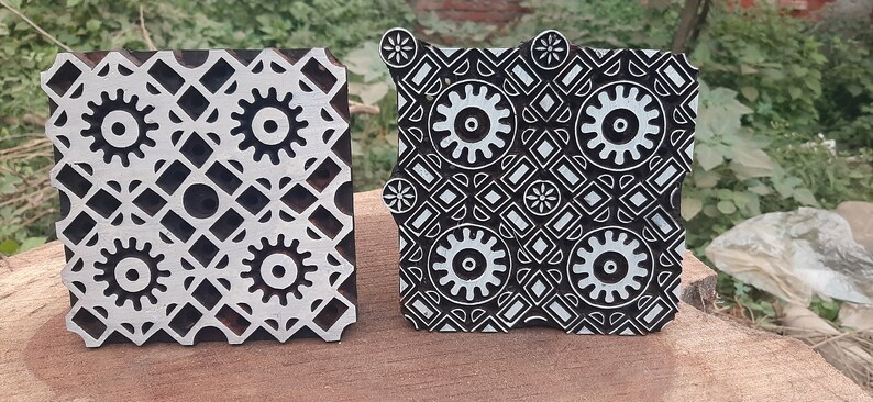 Two Color Printing Block Stamp - Etsy