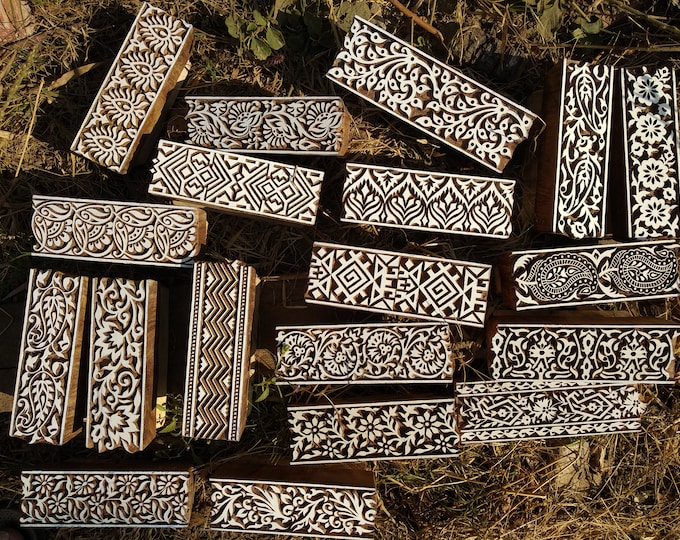 Border Printing Block Set of 19 Blocks Fabric Printing Block Home ...