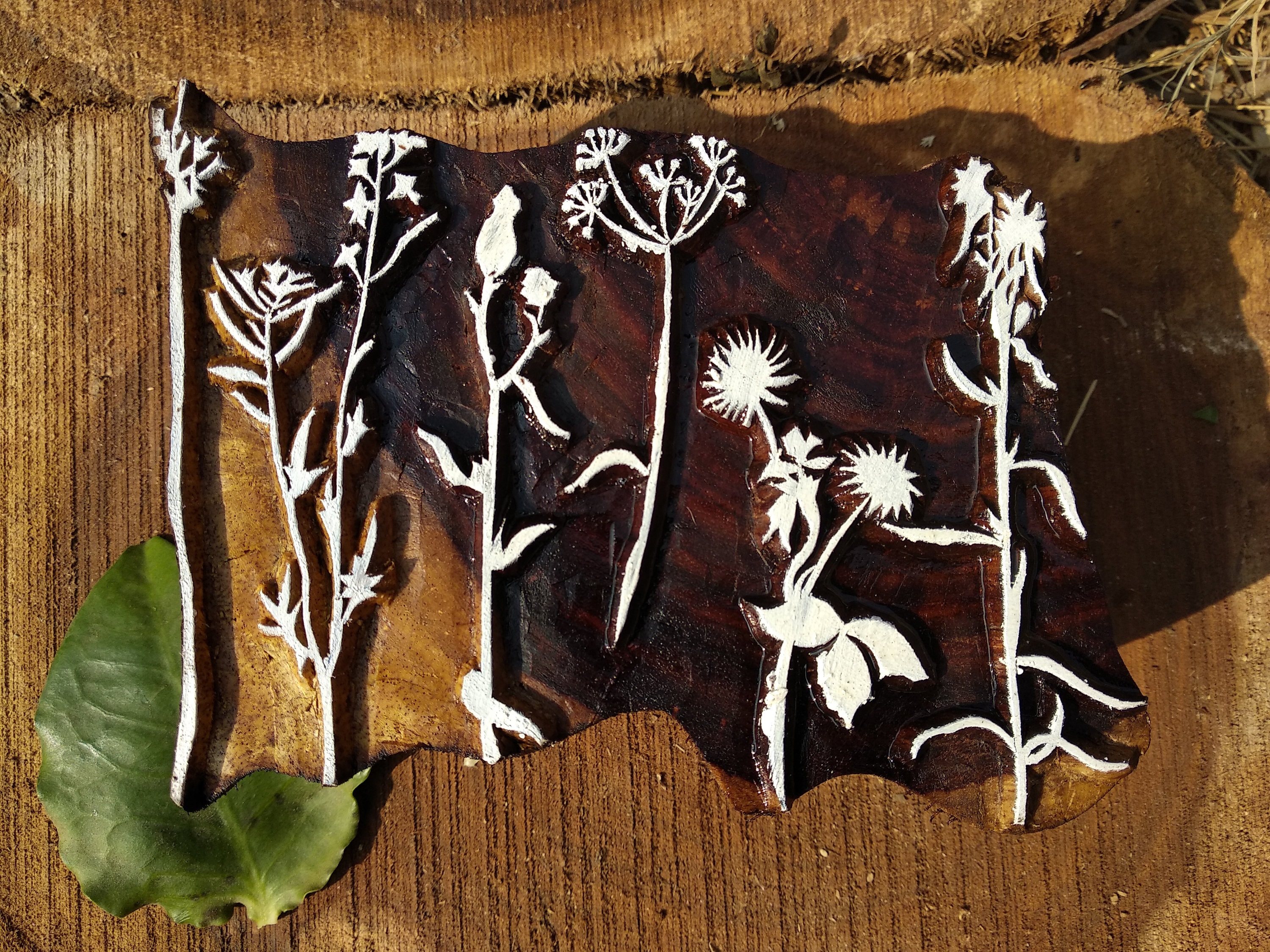 Wooden printing block stamp fabric printing block clay | Etsy