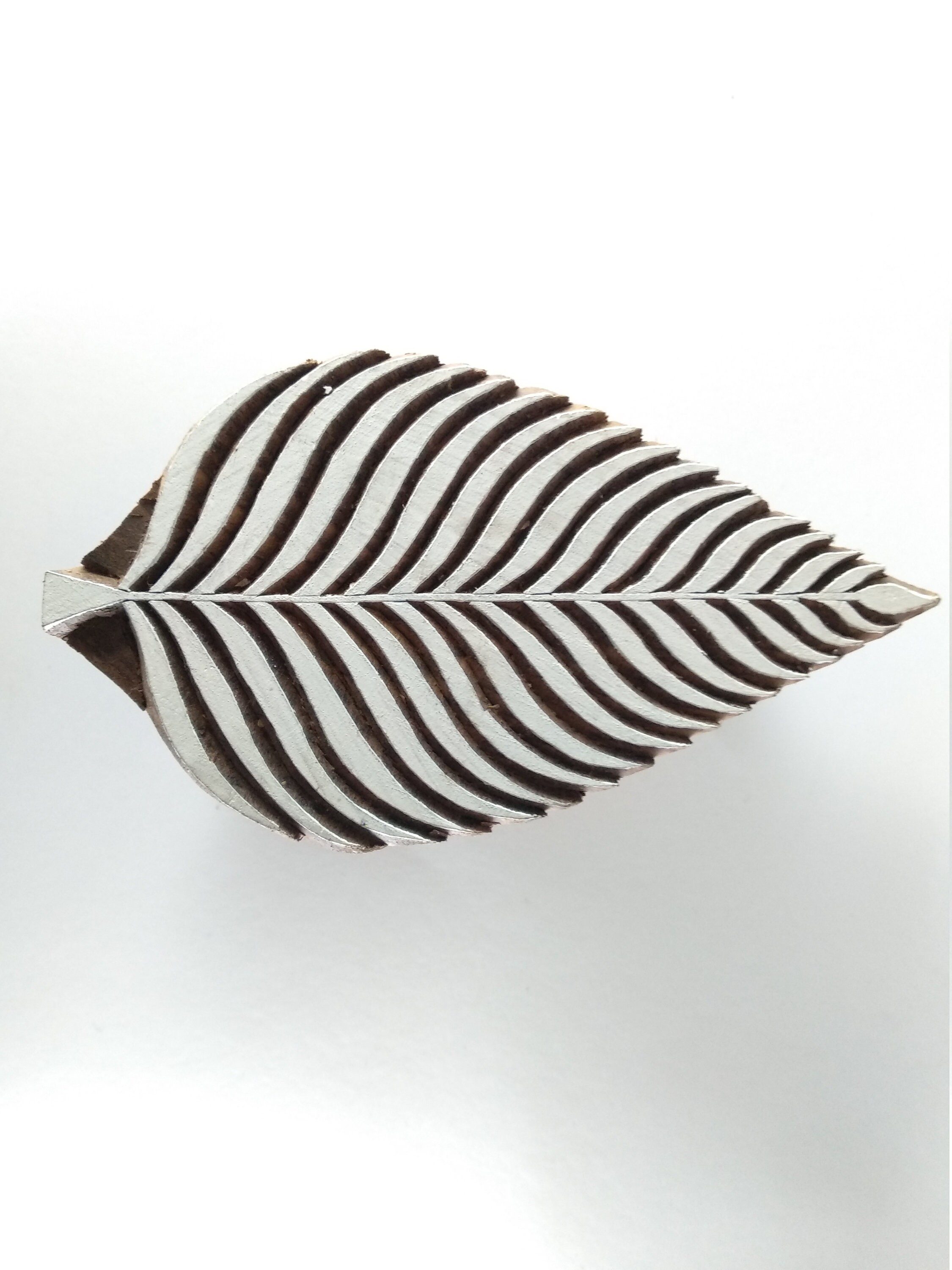 Leaf Printing Block Stamp Wooden Block Stamp Fabric Printing Stamp Clay ...