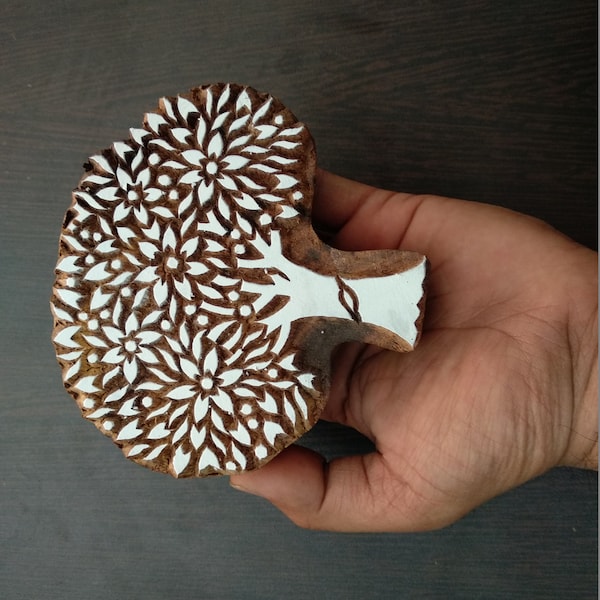 Block Print Tree - Etsy