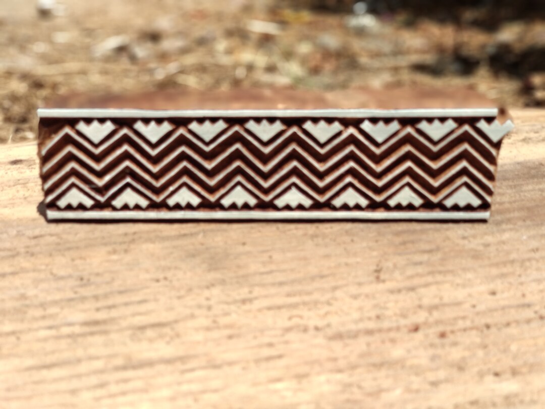 Wooden Border Printing Block Stamp Clay Printing Block Home Decoration ...