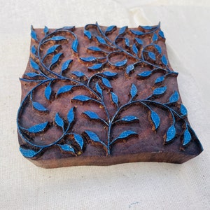 Wooden Block Stamp Square Printing Block Fabric Wooden Printing Block ...