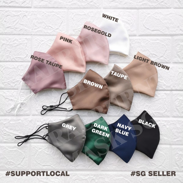 Satin Face Mask - Etsy