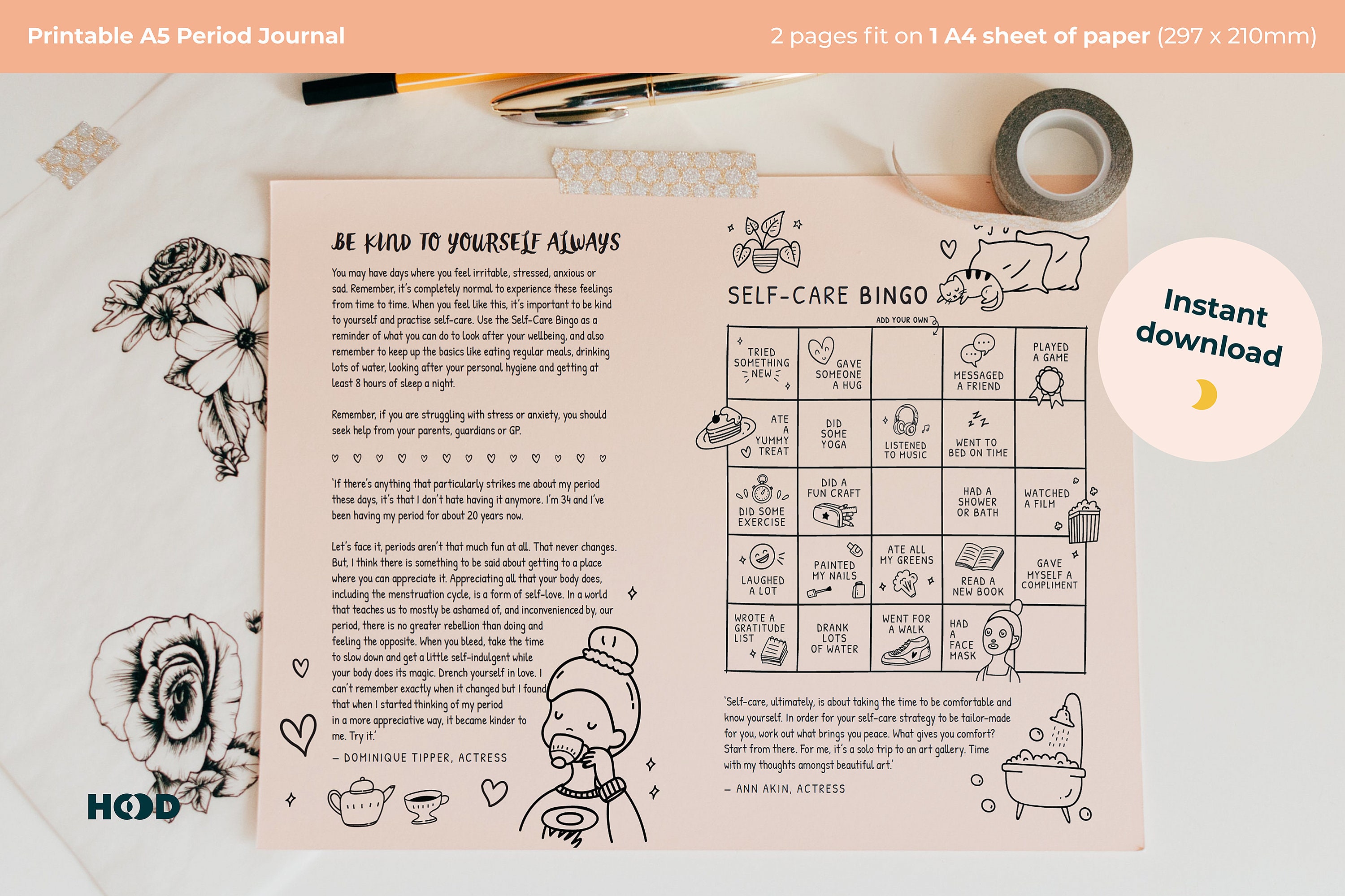 Girlhood: the Story Period Journal Printable - Etsy