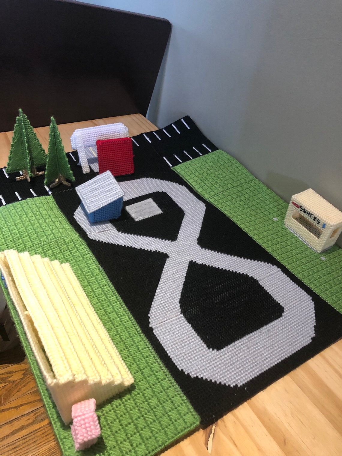 Amazing, Plastic Canvas Race Track, Fully Self Contained, Great for ...