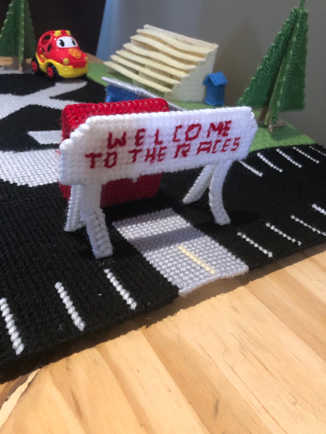 Amazing, Plastic Canvas Race Track, Fully Self Contained, Great for ...