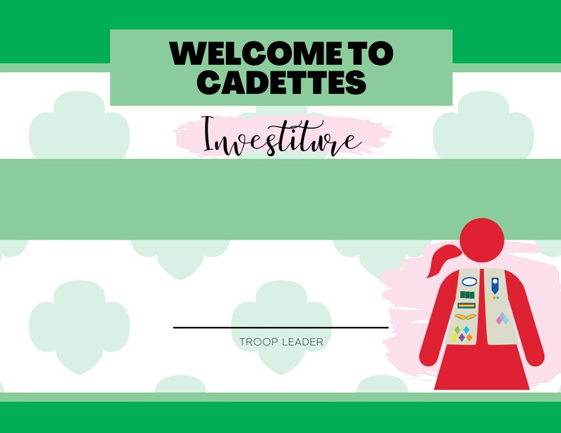 Girl Scout Investiture & Rededication Certificate Set (unofficial) - Etsy