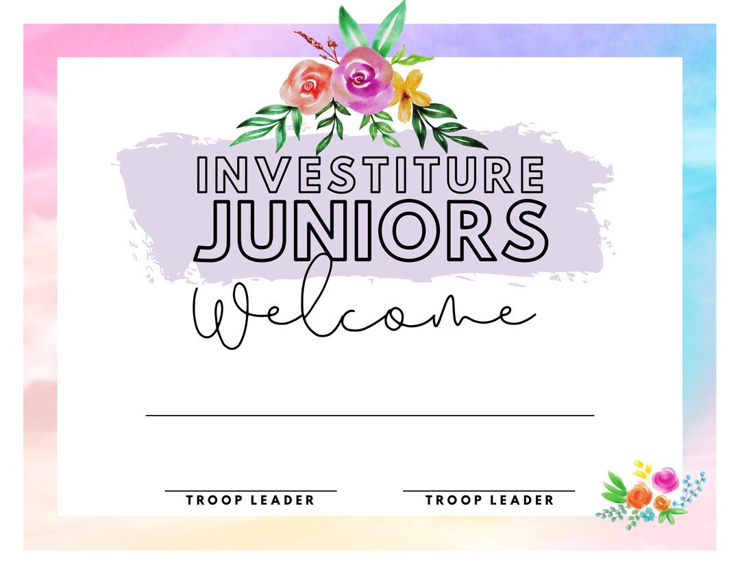 Girl Scout Investiture & Rededication Certificate Set (unofficial) - Etsy