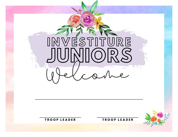 Girl Scout Investiture & Rededication Certificate Set | Etsy