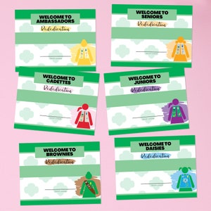 Girl Scout Investiture & Rededication Certificate Set (unofficial) - Etsy