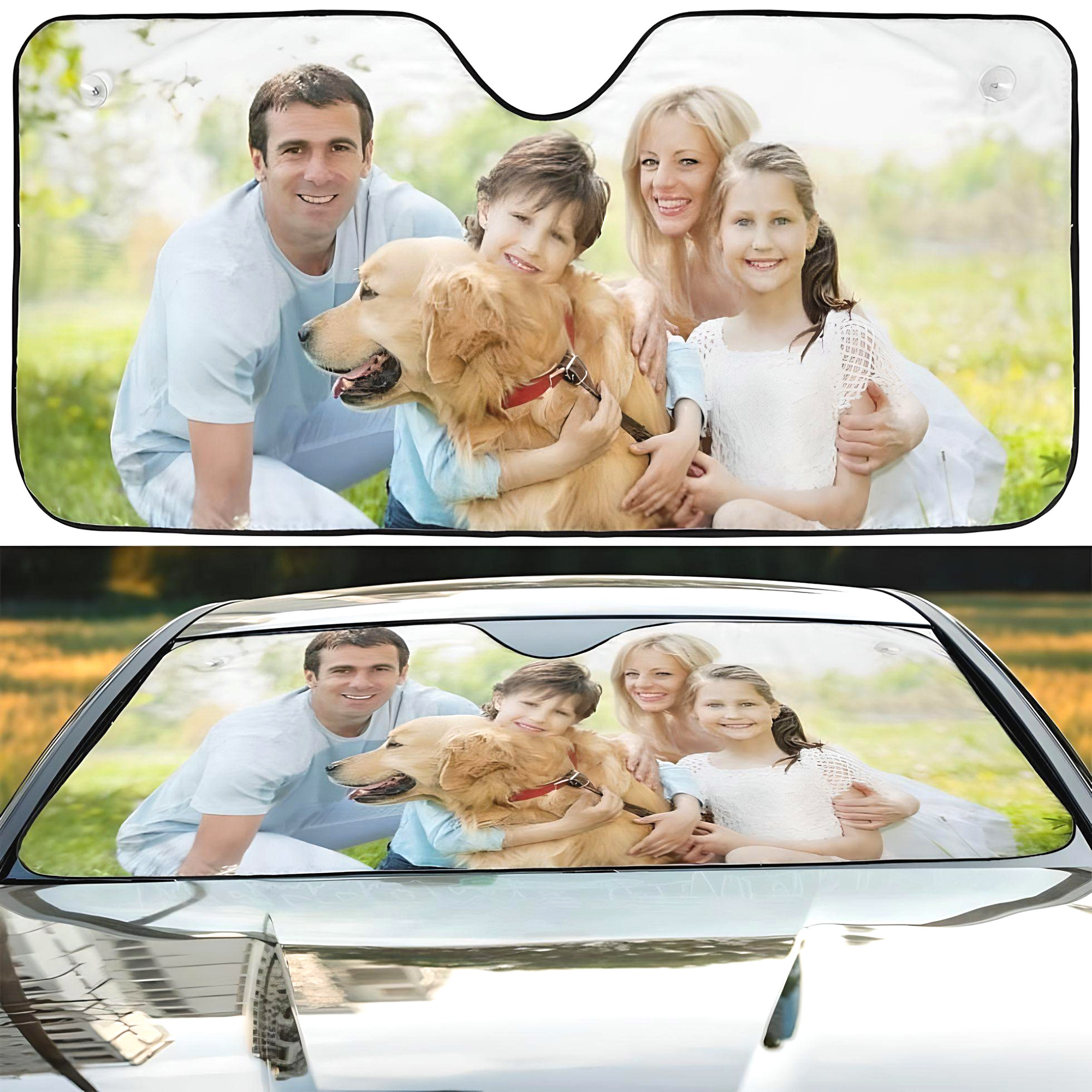 Personalized Car Auto Windshield Sun Shade Customized Cool Car Decor ...