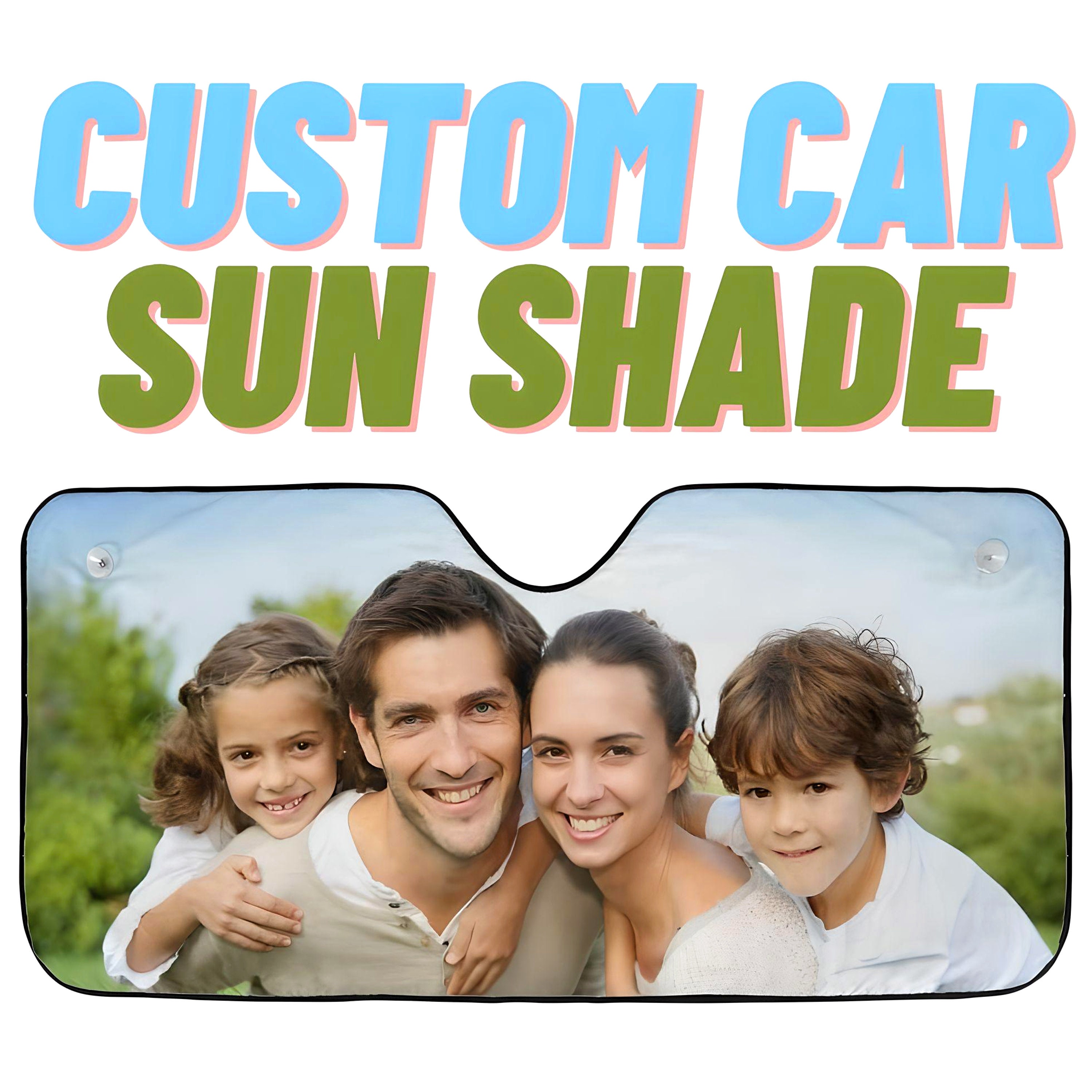 Personalized Car Auto Windshield Sun Shade Customized Cool Car Decor ...