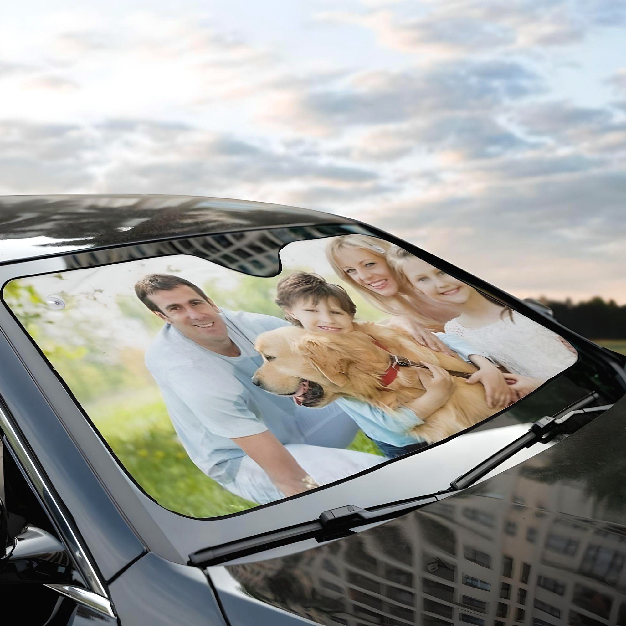 Personalized Car Auto Windshield Sun Shade Customized Cool Car Decor ...