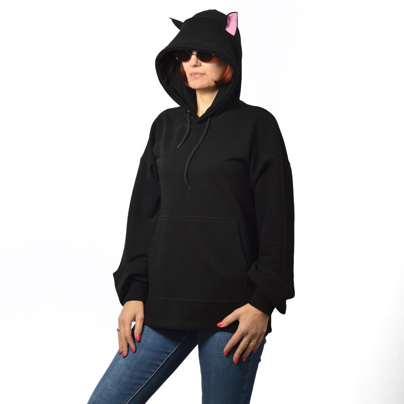 Cat Hoodie - Etsy