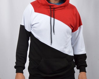 Color Block Hoodie - Etsy