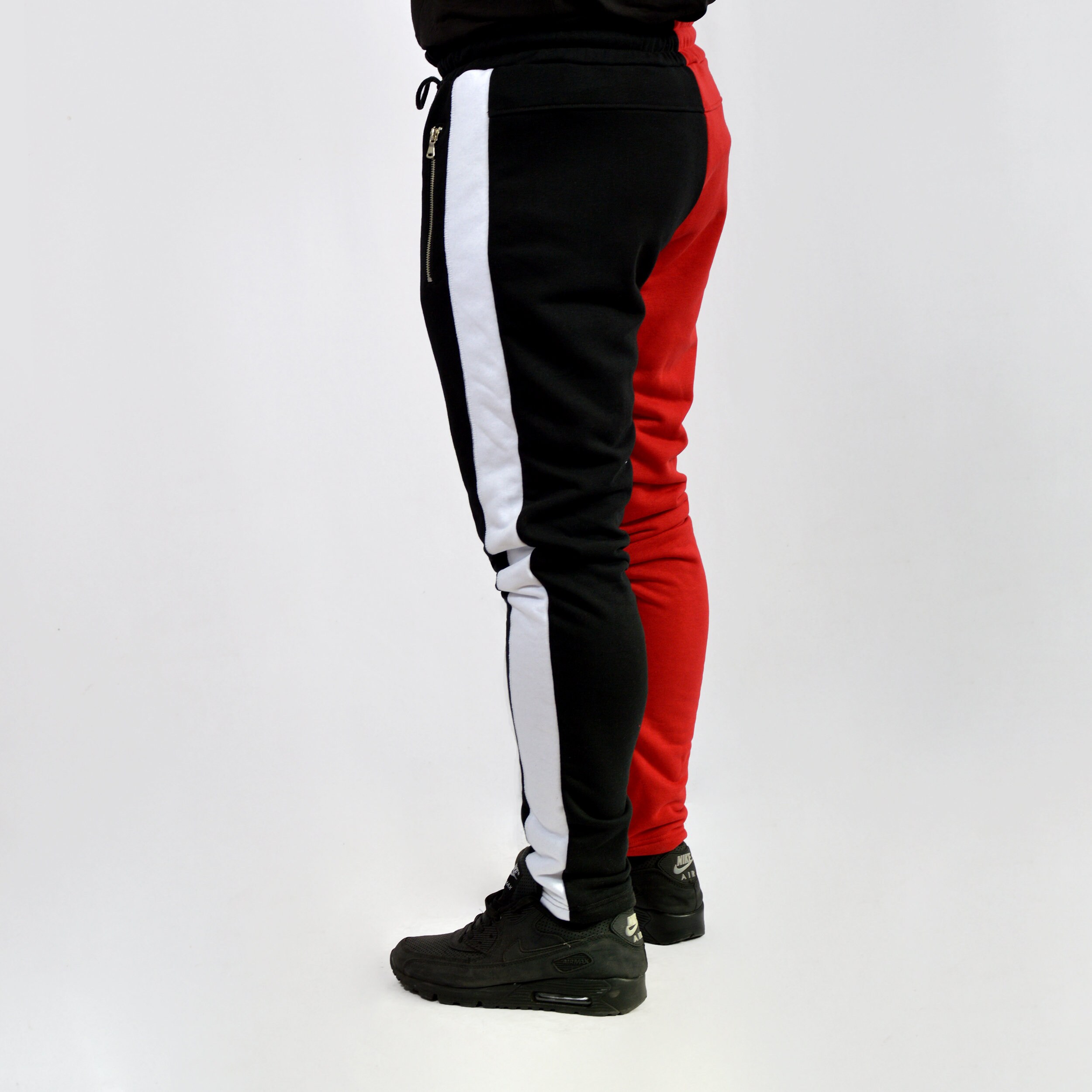 Two Tone Joggers for Men Gray or White and Black Gothic | Etsy