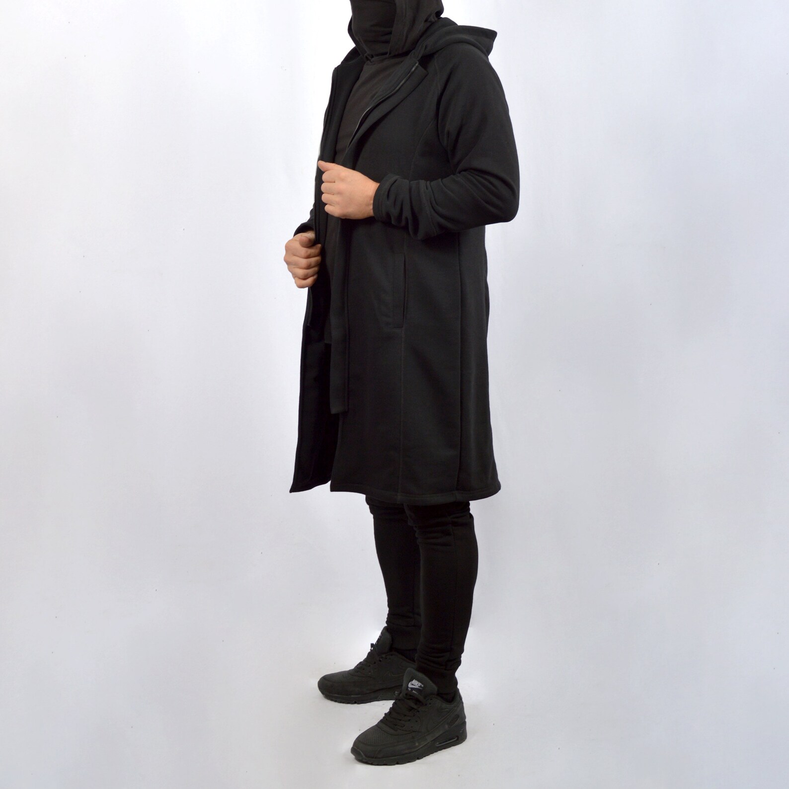 Unisex Hooded Coat Cloak With Hood Steampunk Coat Urban | Etsy